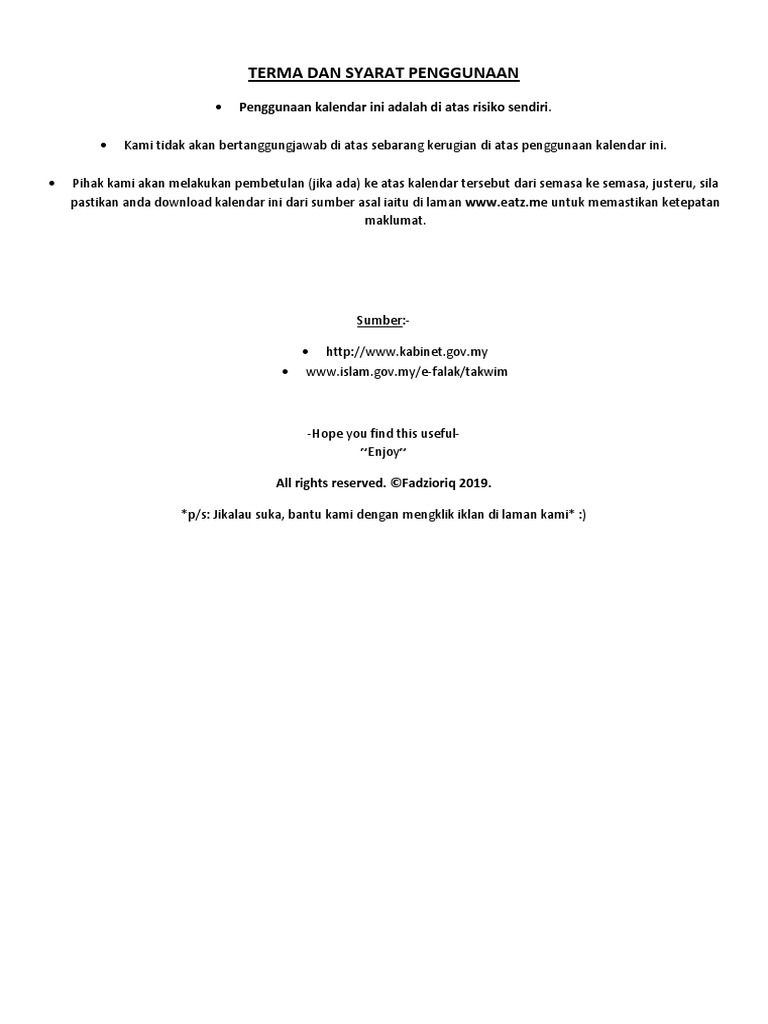 Kalender Kuda 2020 | PDF