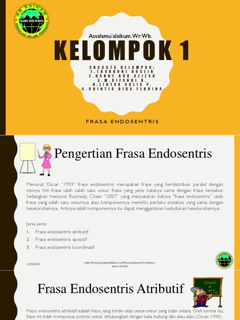 Pengertian dan Jenis Frasa Endosentris | PDF