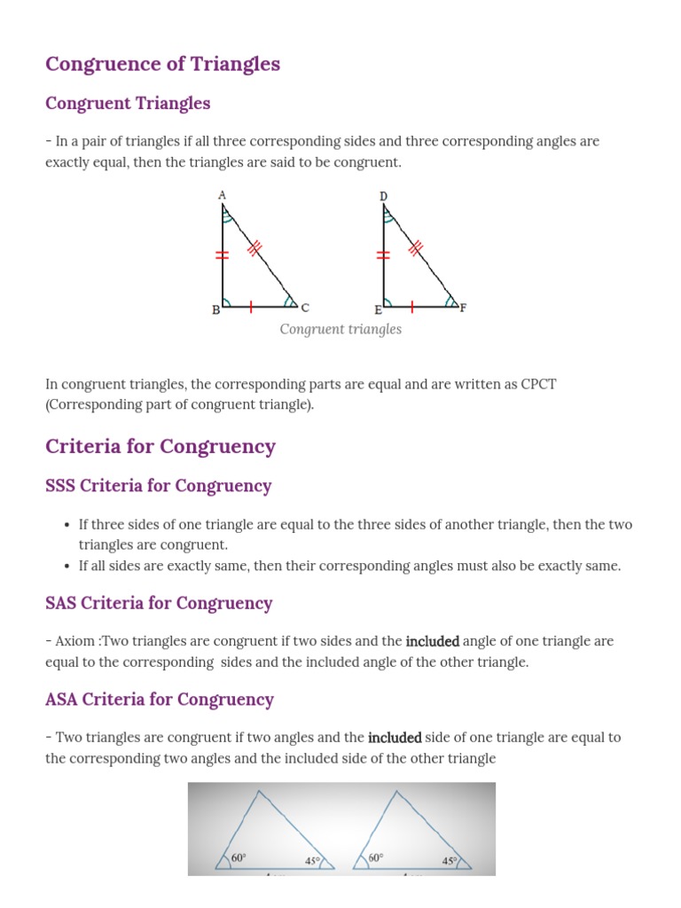 Triangles | PDF | Euclidean Plane Geometry | Triangle