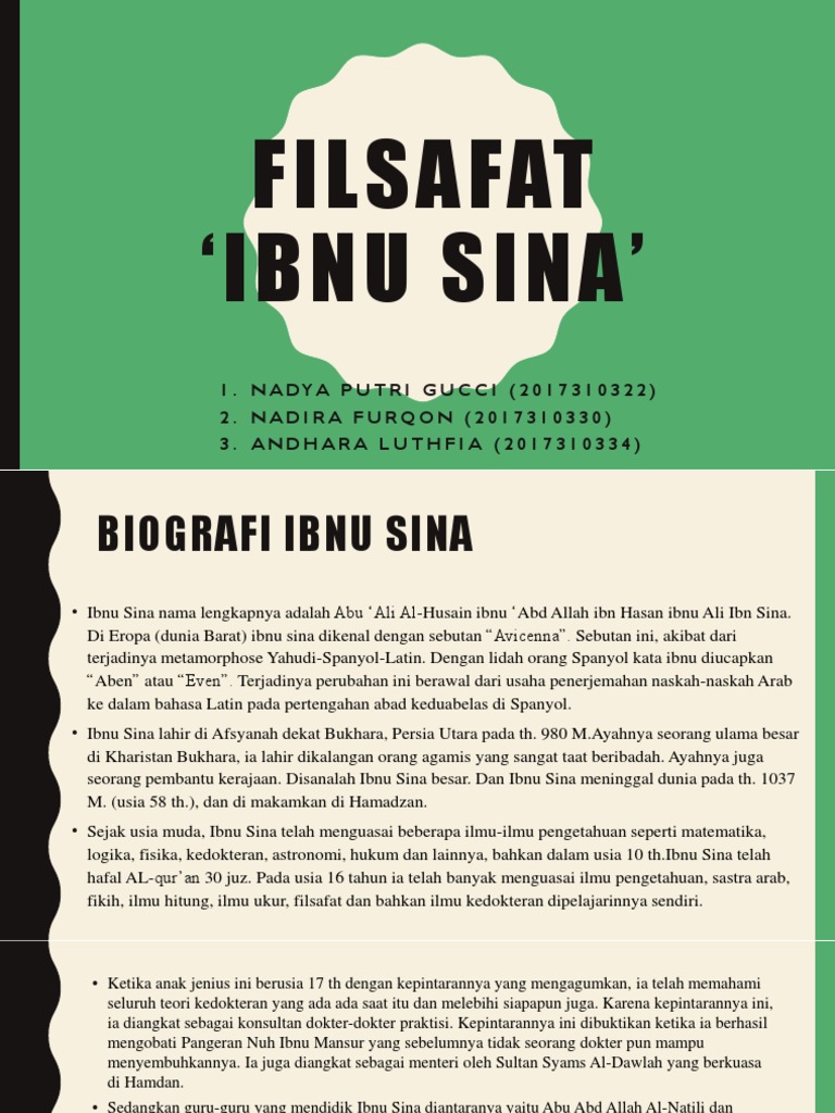 Filsafat Ibnu Sina | PDF
