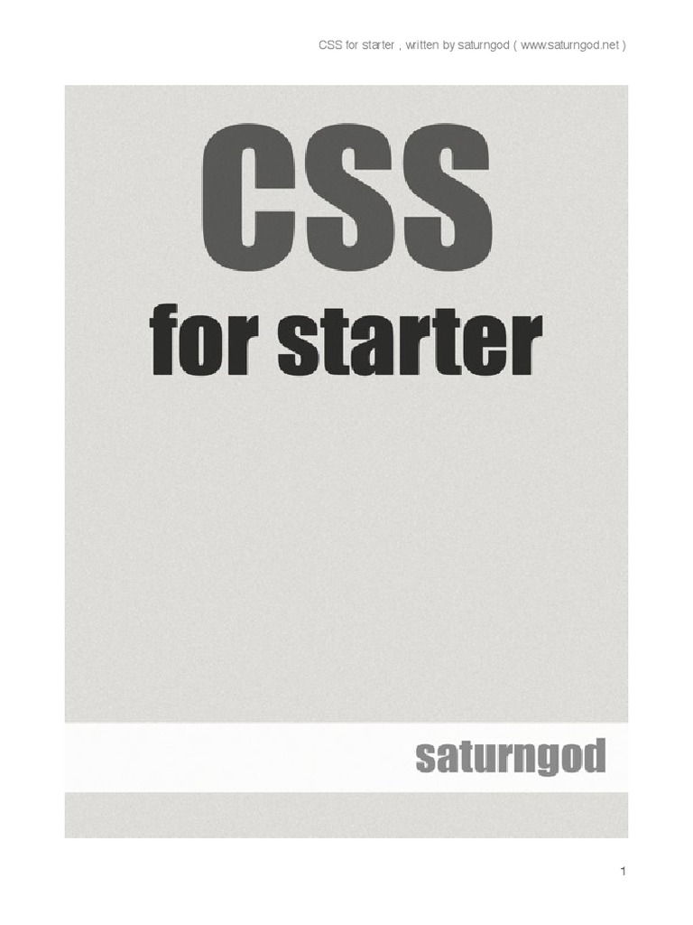 CSS PDF | PDF | Cascading Style Sheets | Html Element