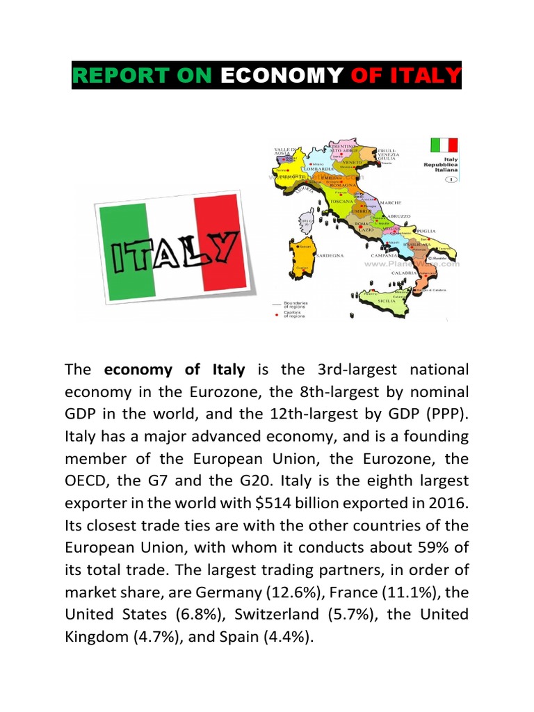 Italy's Economic Overview 2018 | PDF | Money Supply | Gross Domestic ...