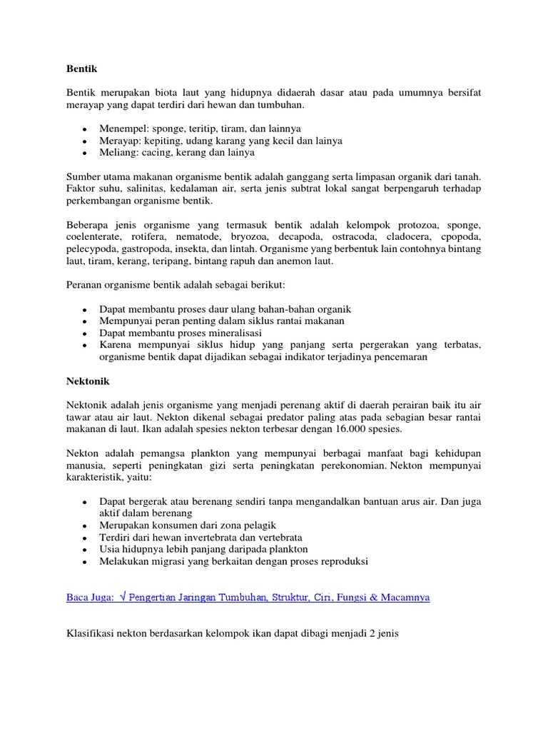 Bentik | PDF | Sains & Matematika