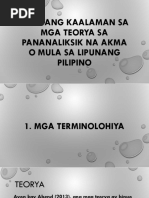 Yunit V - Pantayong Pananaw, Pantawang Pananaw, Teorya NG Banaga ...