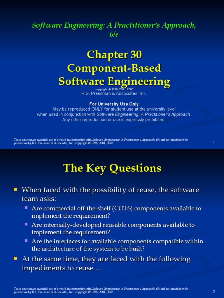 Component-Based Software Engineering | PDF | Systems Engineering ...