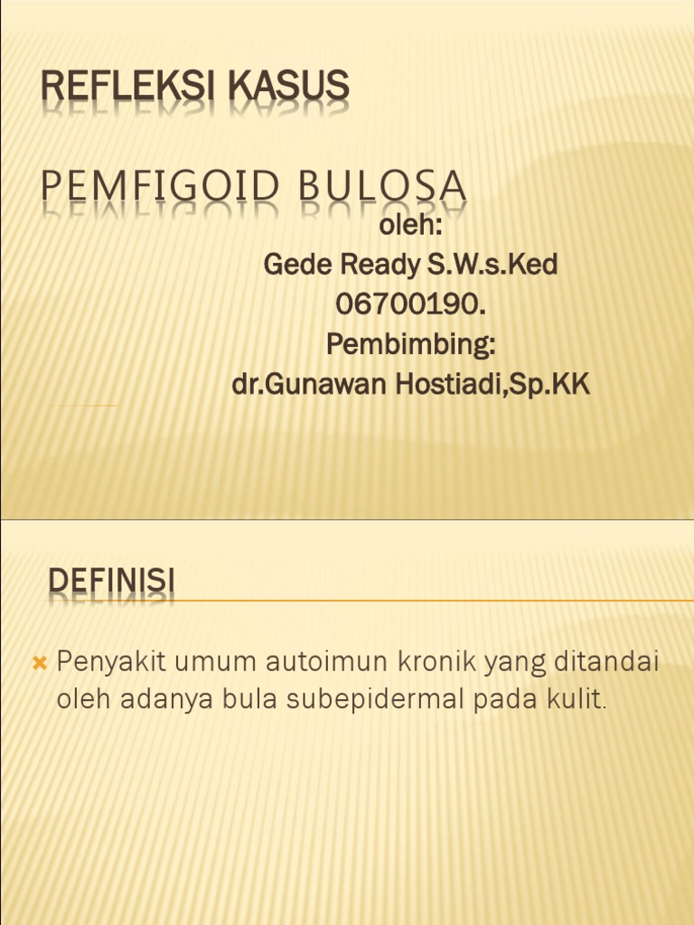 Pemfigoid Bulosa | PDF