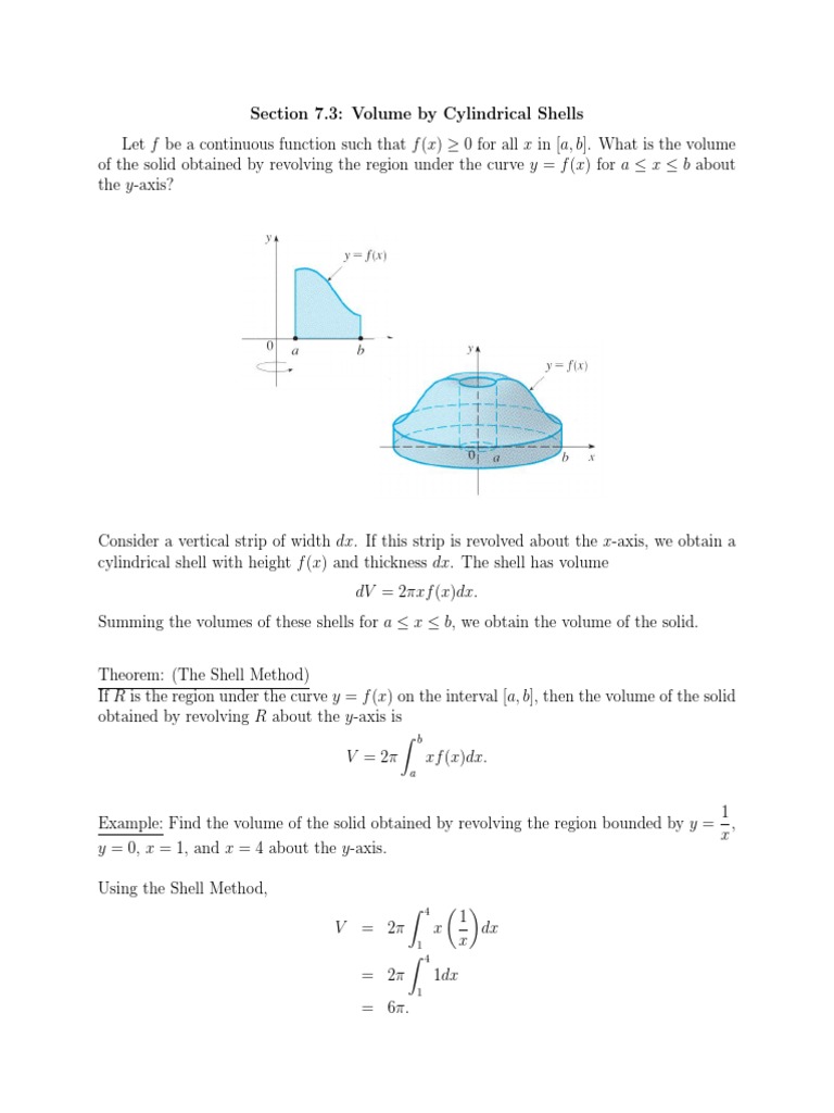 Section 7.3 Thomas Finney | PDF | Volume | Geometric Measurement