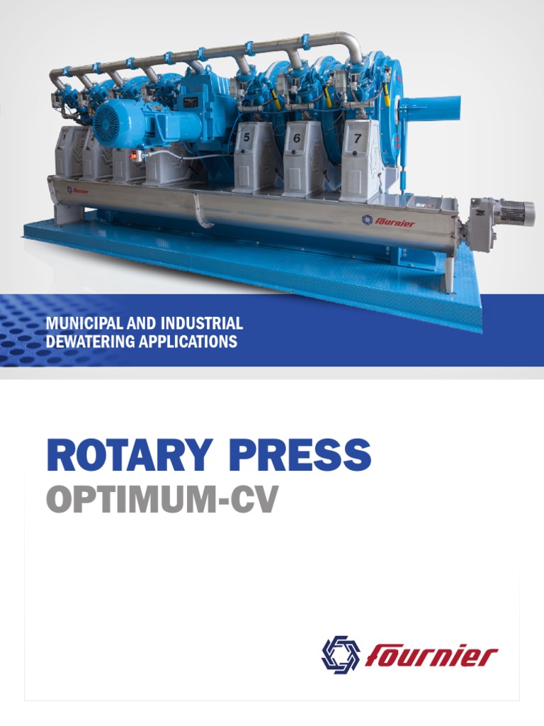 Fournier Rotary Press for Dewatering | PDF | Automation | Extrusion