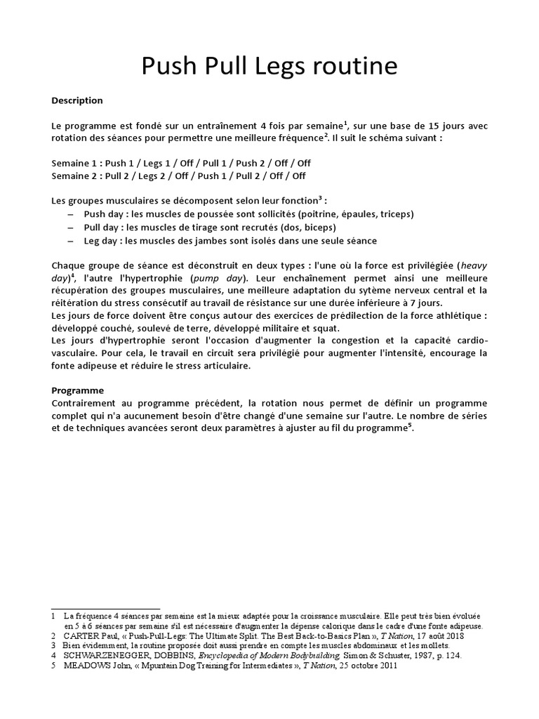 PPL Routine | PDF | Loisirs | Loisir