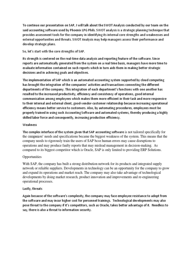 Ais Report | PDF | Swot Analysis | Enterprise Resource Planning