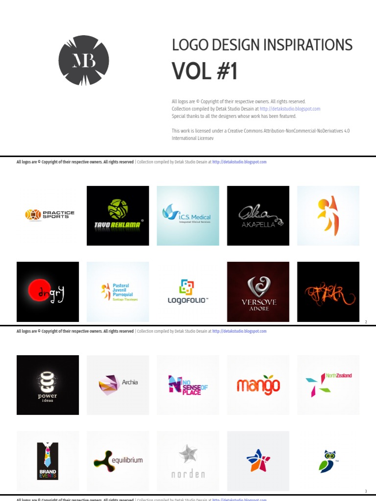 500 Logo Design Inspirations Download #1 - E-Book PDF | PDF | All ...