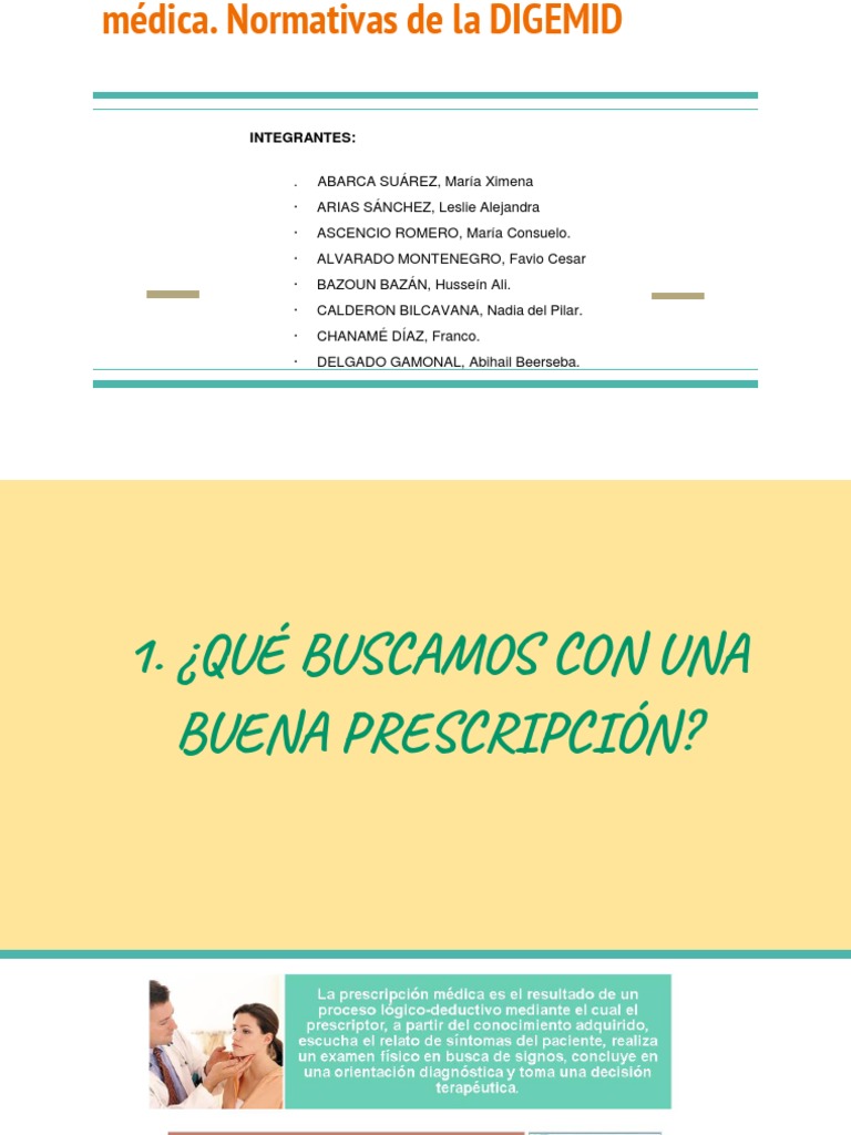 Normativas de DIGEMID | PDF | Prescripción médica | Medicamentos con receta