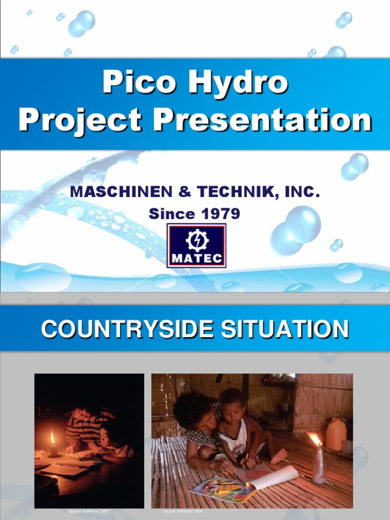 Pico Hydro Presentation | PDF | Renewable Energy | Energy Development
