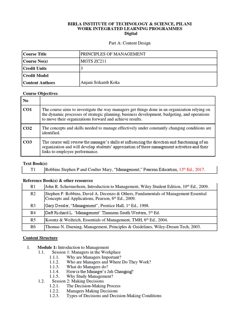 MGTS ZC211 | PDF | Organizational Structure | Leadership