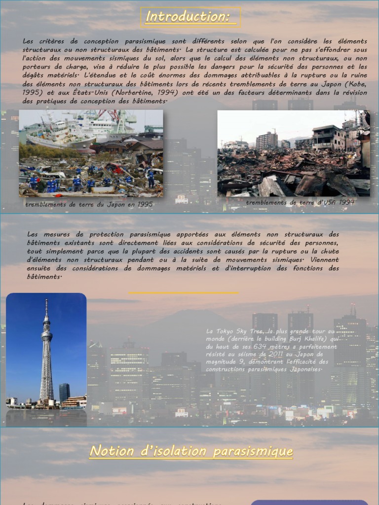 Conception Parasismique: Structures et Éléments | PDF | Génie parasismique | Tremblements de terre