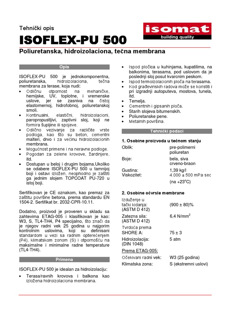 S ISOFLEX PU 500 4 | PDF