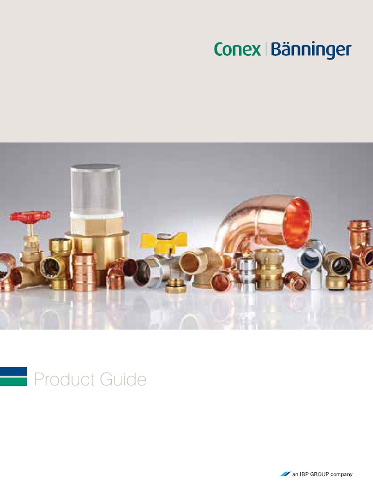 Conex Bänninger Plumbing Fittings Guide | PDF | Plumbing | Pipe (Fluid ...