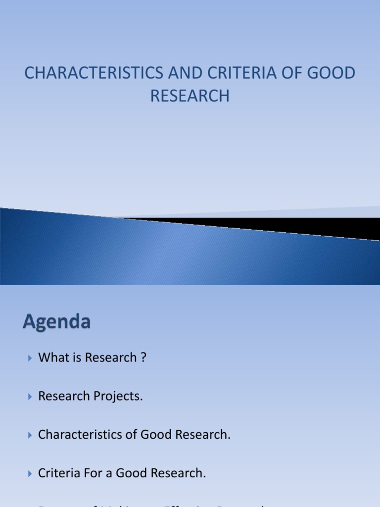 Criteria for Good Research Explained | PDF | Hypothesis | Data Analysis