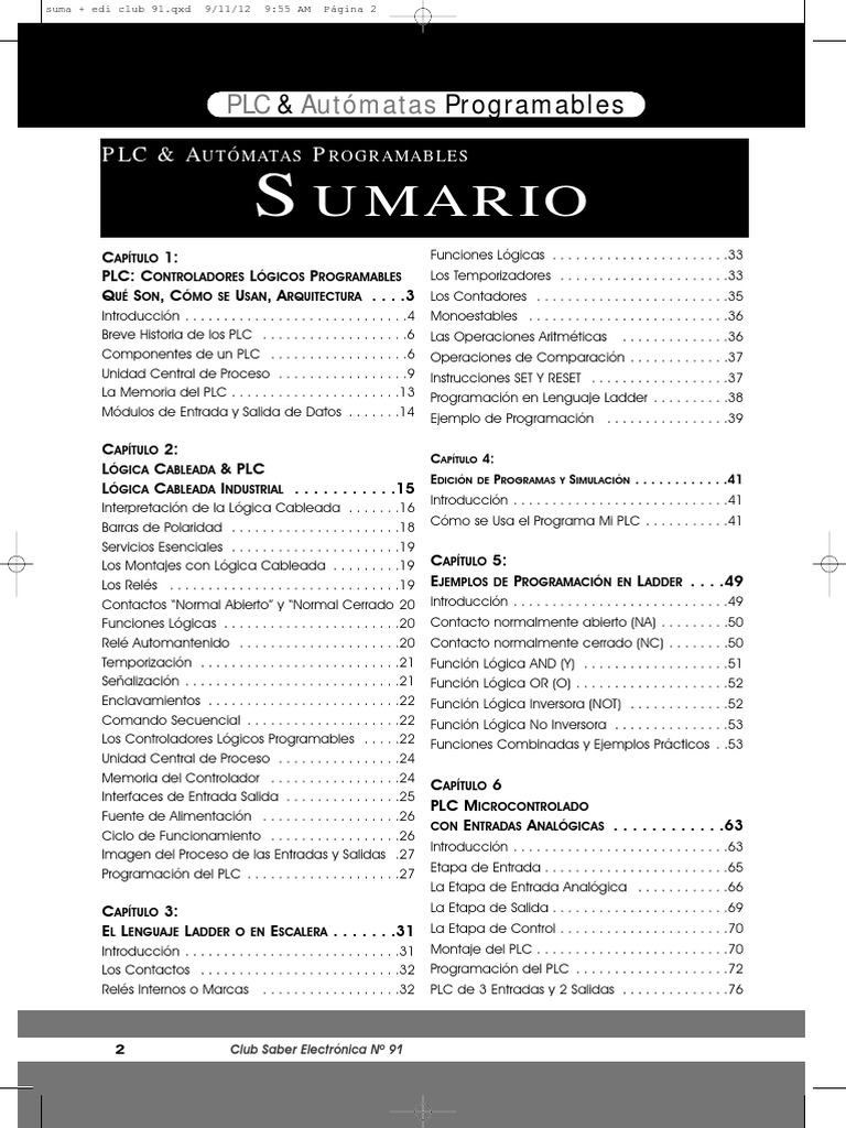 Autómatas programables PLC | PDF | Controlador lógico programable ...