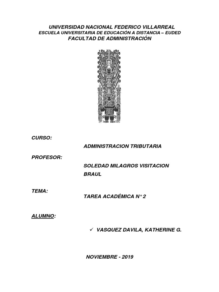 Tarea 2 Administración Tributaria | PDF | Impuesto sobre la renta | Responsabilidad ...