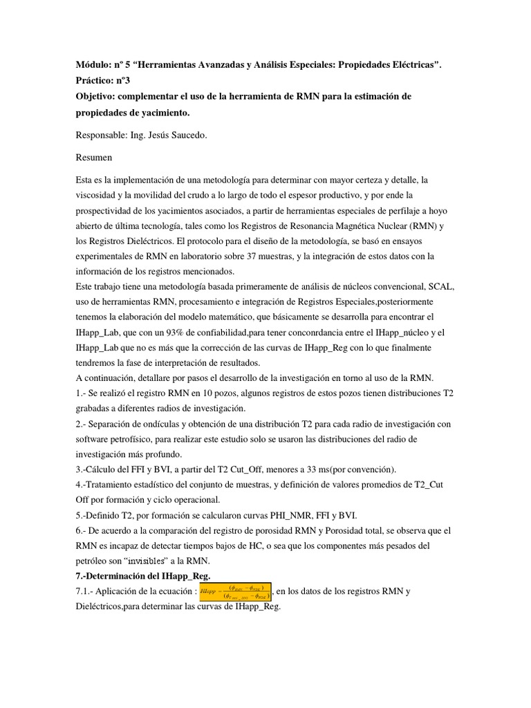 PRACTICO 3 Interpretación RMN | PDF | Resonancia magnética nuclear ...