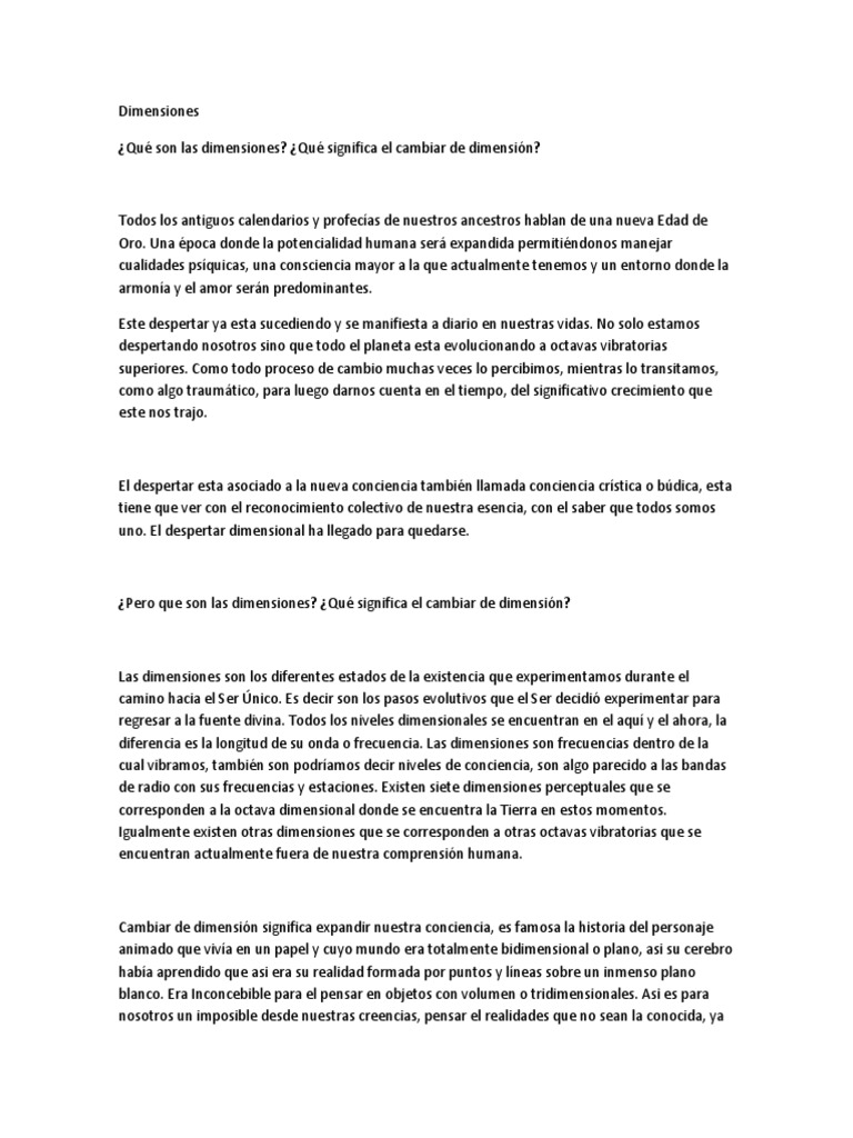 El despertar dimensional: comprendiendo los diferentes estados de la ...
