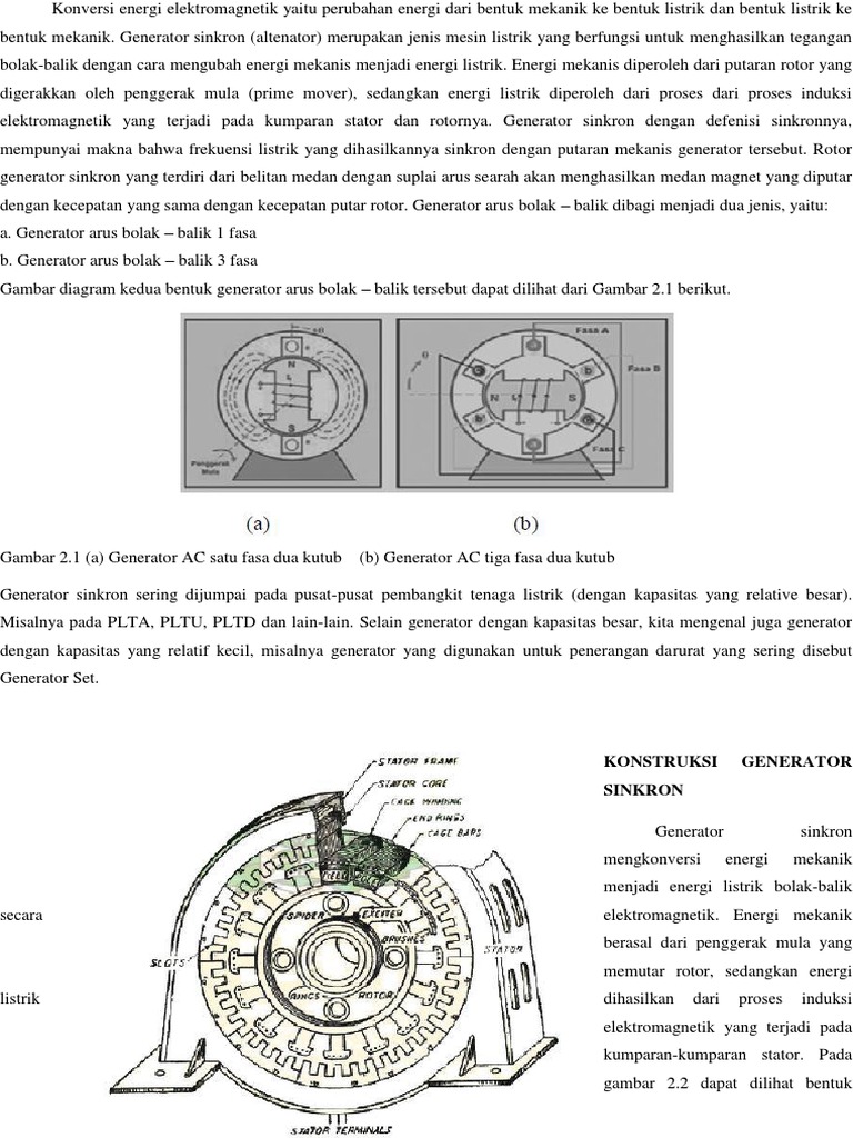 Generator Sinkron | PDF | Sains & Matematika
