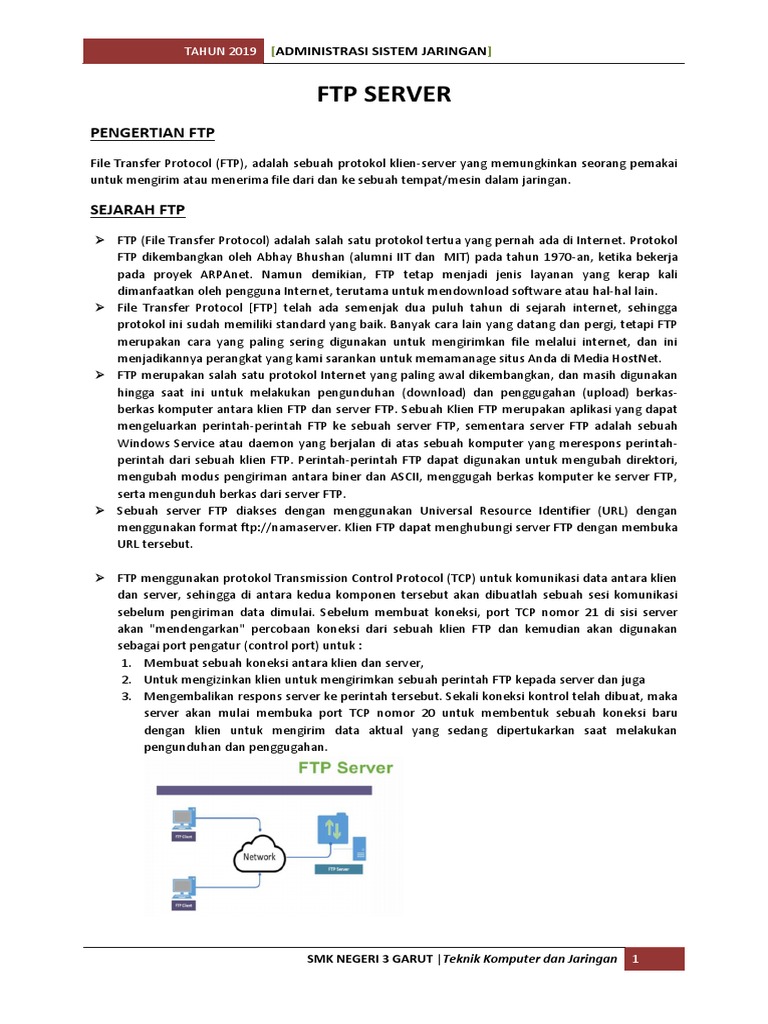 Materi FTP Server PDF | PDF