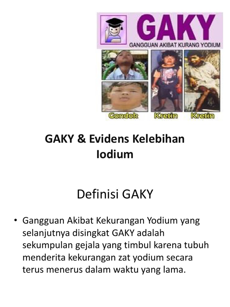 Penjelasan Komprehensif tentang Gangguan Akibat Kekurangan Yodium (GAKY ...