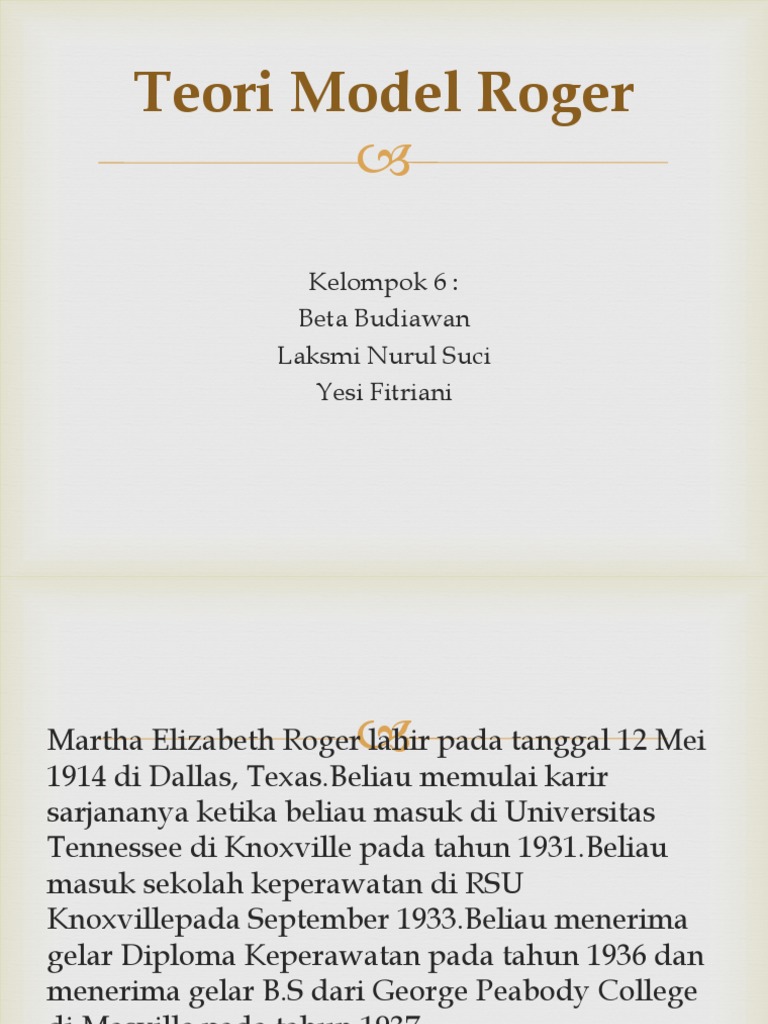 Teori Model Roger | PDF
