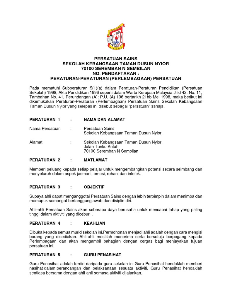 Bahan Fail Laporan Persatuan Sesi 2019 | PDF