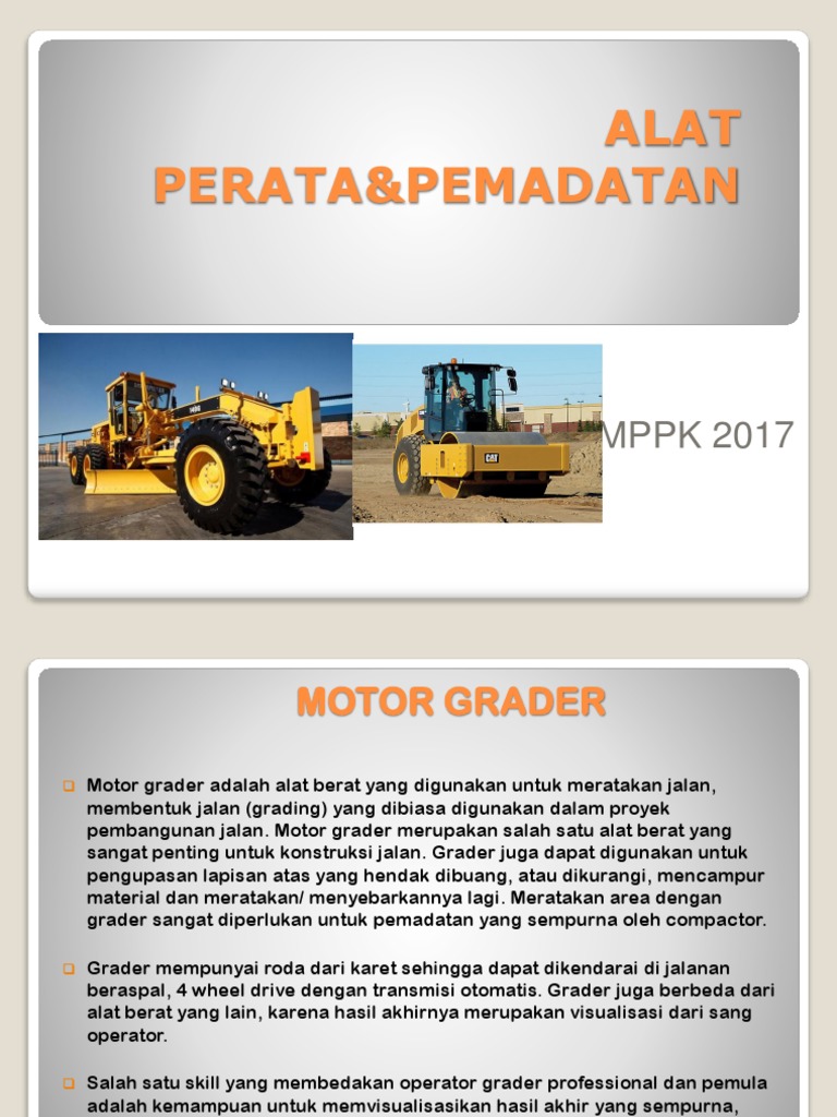 Alat Perata&pemadatan MPPK | PDF