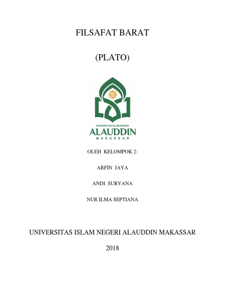 Plato (Biografi, Karya Dan Ajarannya) | PDF