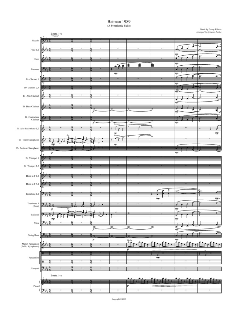 Batman 2nd Half | PDF | Orchestras | Woodwind Instruments