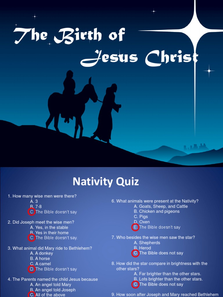 The Birth of Christ PowerPoint | PDF | Mary, Mother Of Jesus | Saint Joseph