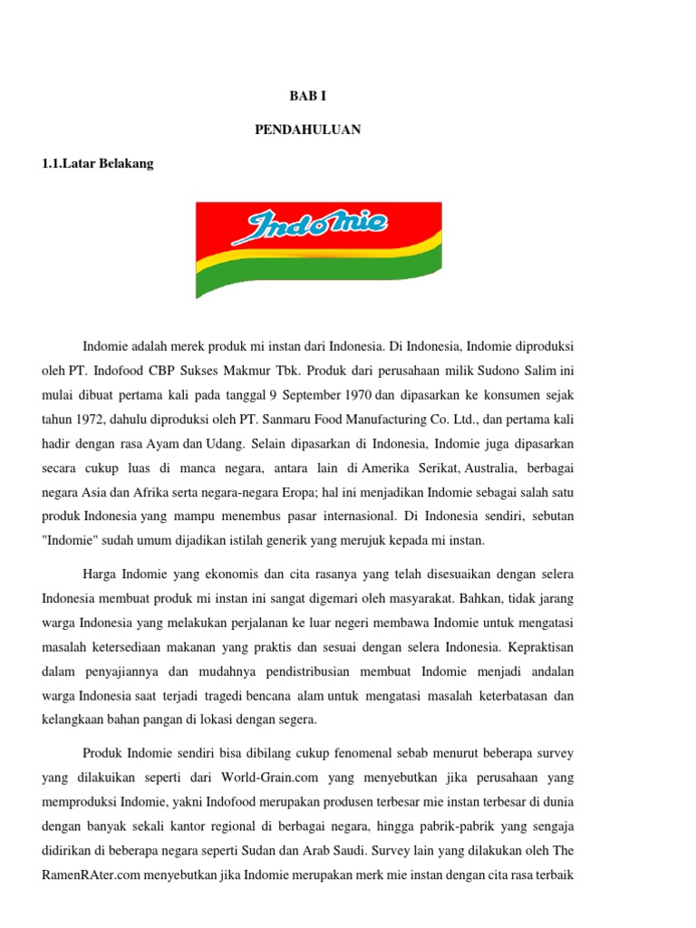 Paper Indomie | PDF