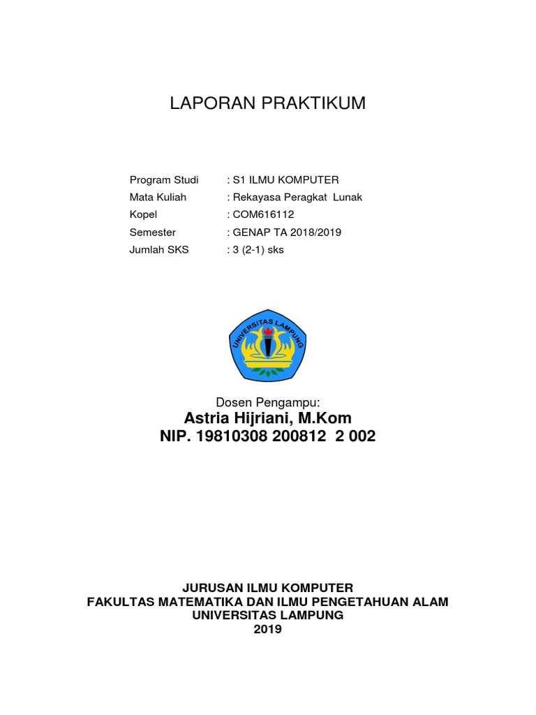 Laporan RPL 2019 | PDF