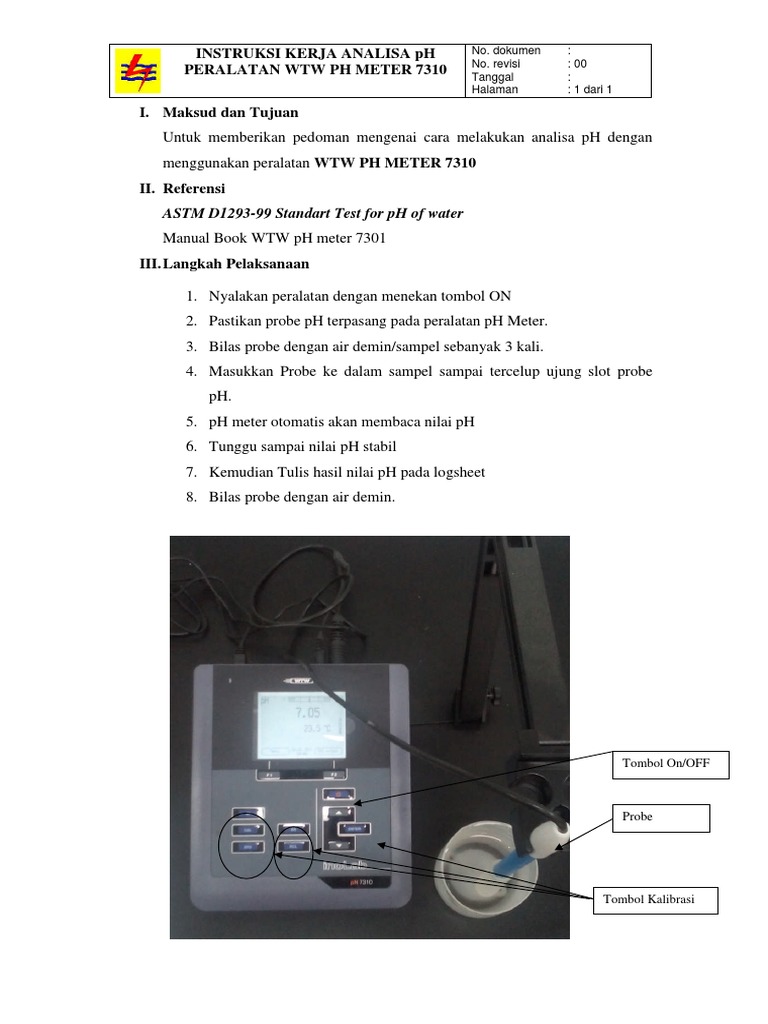 Panduan Analisa pH dengan WTW 7310 | PDF | Kesehatan Holistik