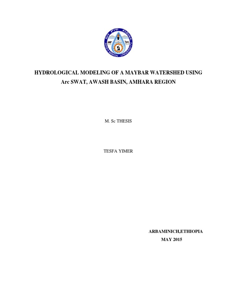 Modeling Maybar Watershed Streamflow Using SWAT | PDF | Surface Runoff | Hydrology