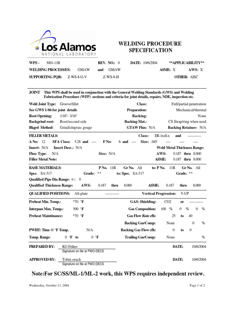 WPS Sa 517 | PDF | Electric Heating | Welding