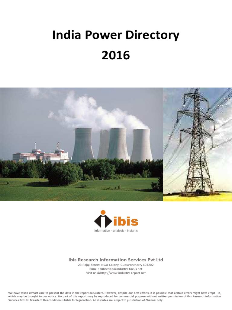 Ibis Power Plant Directory 2016 Sample PDF | PDF | Energy And Resource ...
