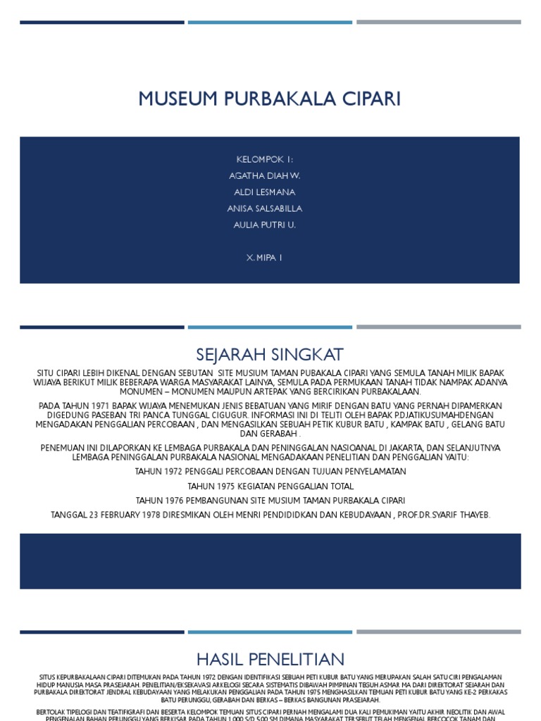 Museum Purbakala Cipari | PDF | Ilmu Sosial | Seni