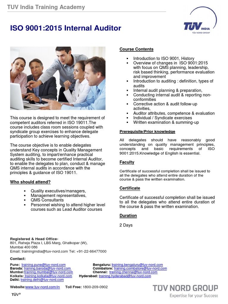 ISO 9001 Internal Auditor PDF | PDF | Internal Audit | Iso 9000