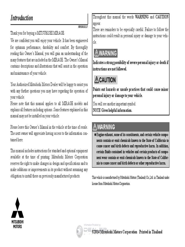 2015 Mirage PDF | PDF | Vehicles | Transmission (Mechanics)