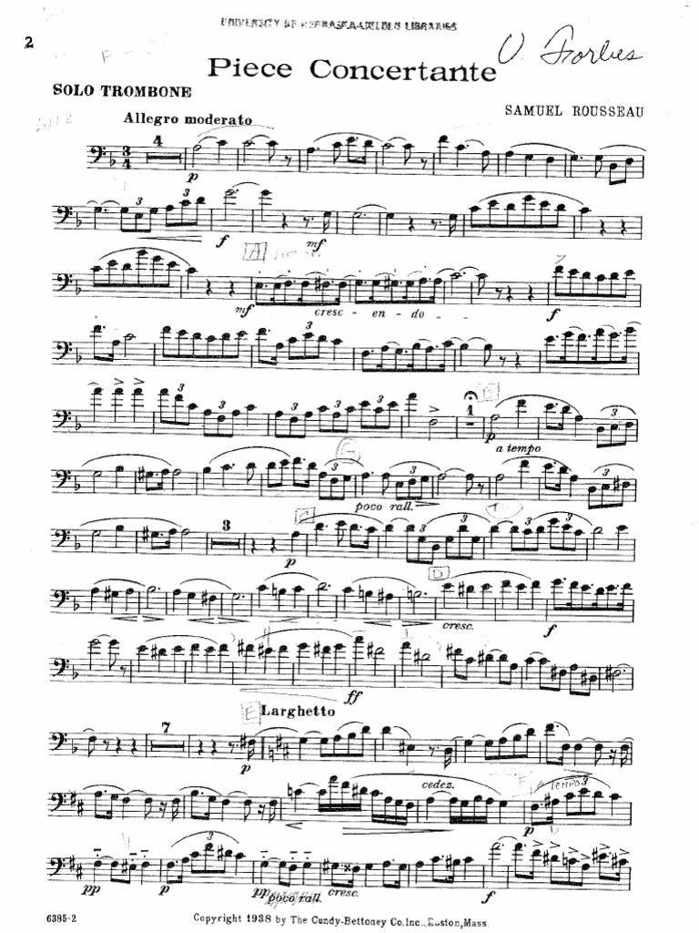 Rousseau-Piece Concertante | PDF