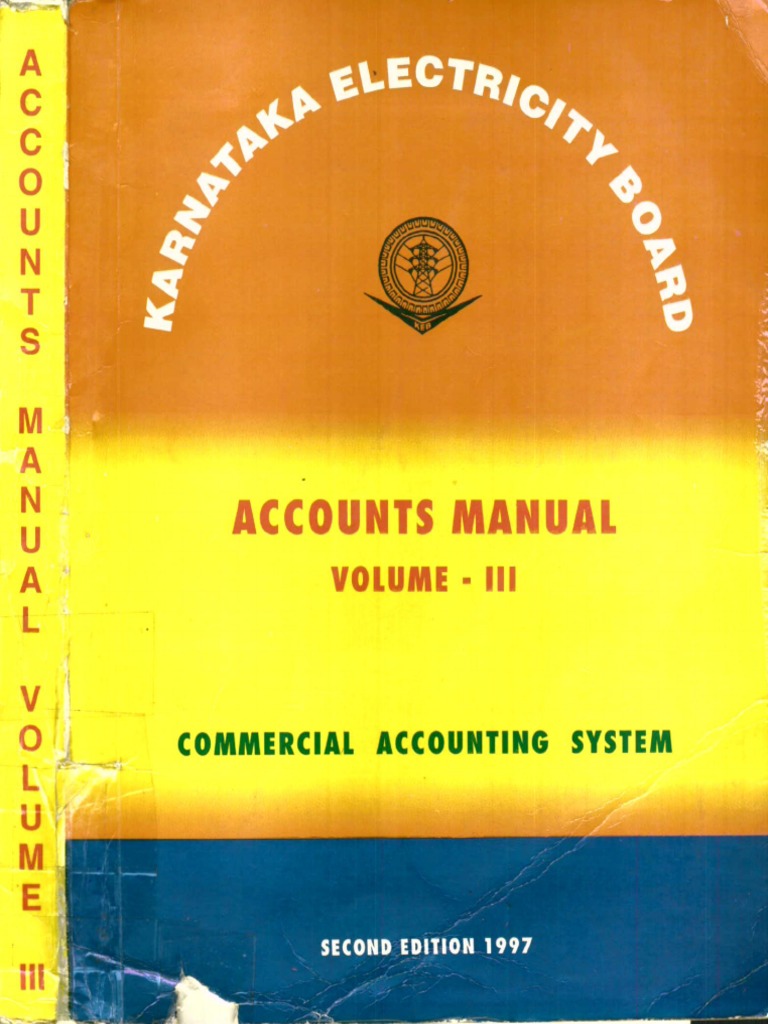 Accounts Manual Volume-3.commercial Accouting System PDF | PDF