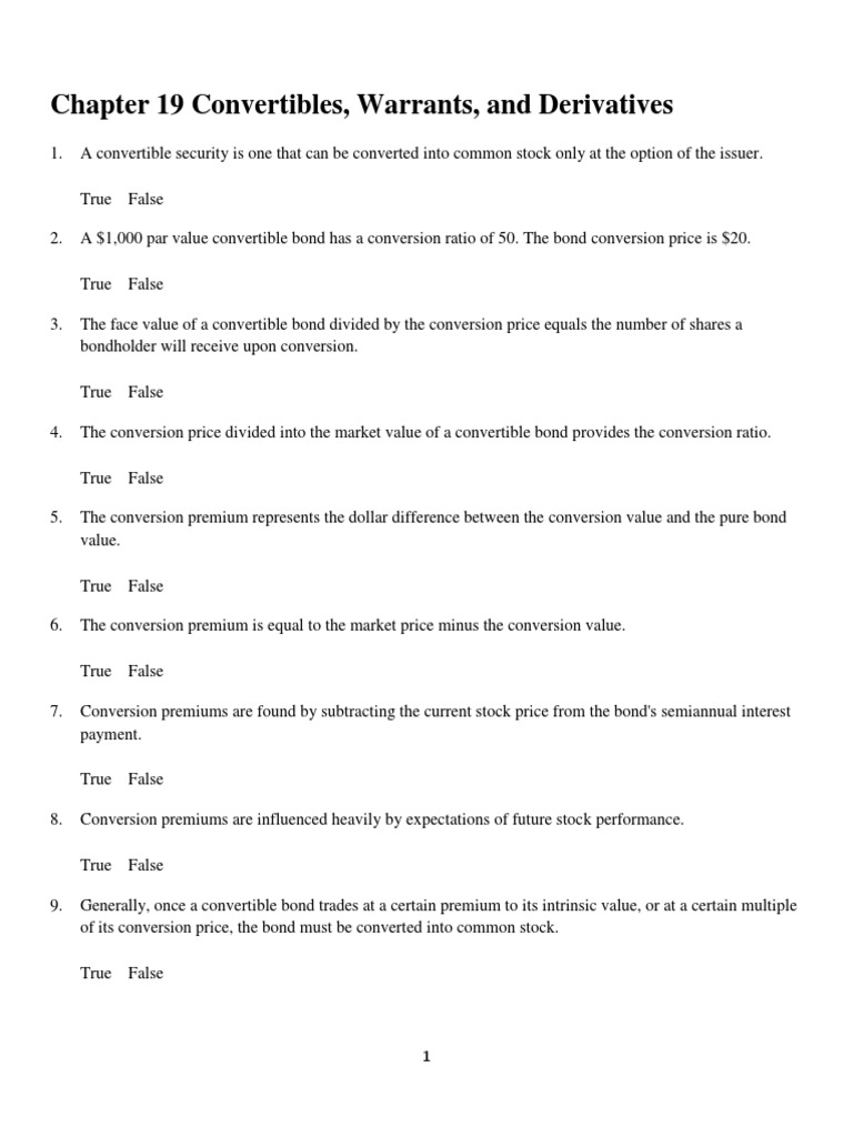 19 | PDF | Warrant (Finance) | Convertible Bond