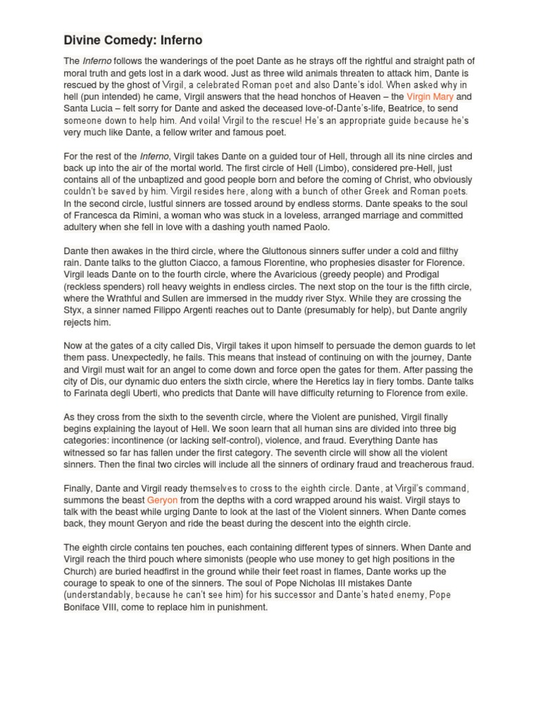 Divine Comedy | PDF | Inferno (Dante) | Divine Comedy