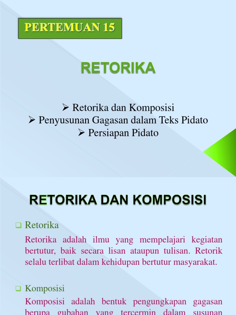 Retorika | PDF | Karier & Perkembangan