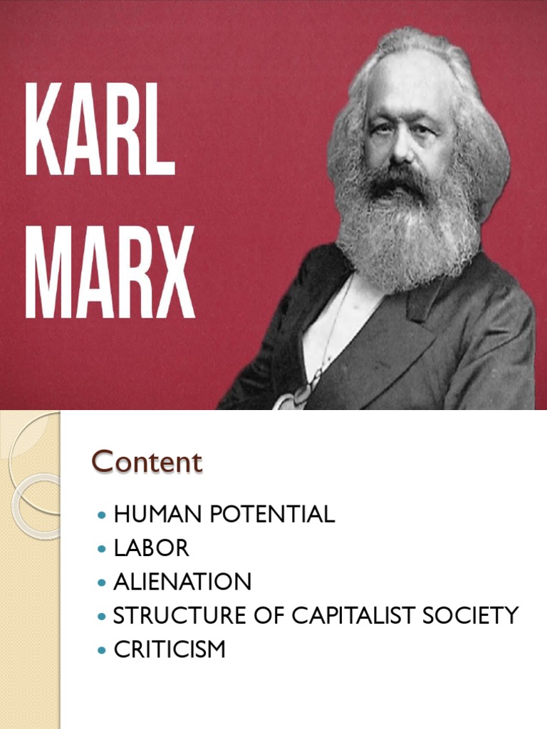 Karl Marx | PDF | Marx's Theory Of Alienation | Capitalism